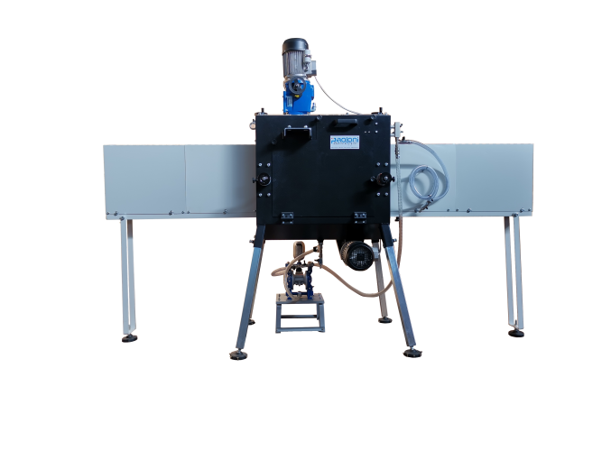 Wood floor vertical pre-finishing system - Minitunnel 320